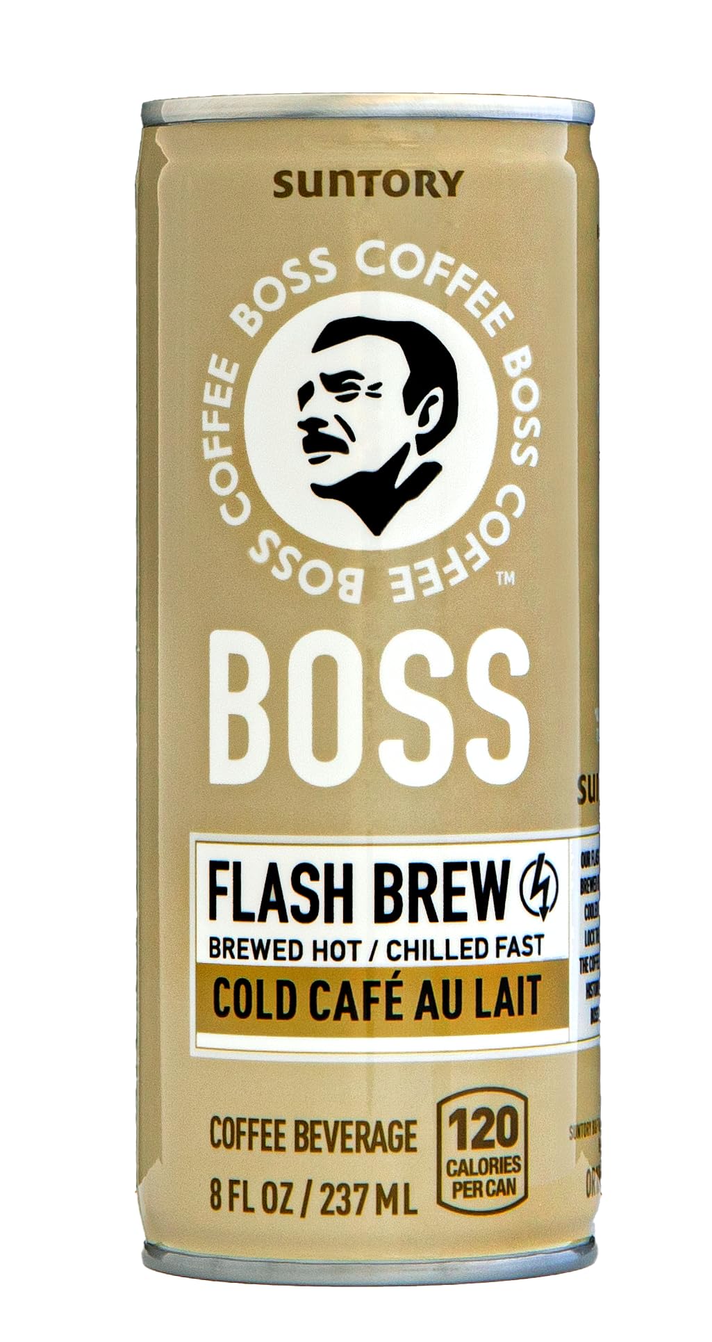 BOSS Coffee by Suntory - Japanese Flash Brew Coffee with Milk, 8oz 12 Pack, Imported from Japan, Au Lait, Espresso Doubleshot, Ready to Drink, Contains Milk, No Gluten