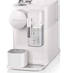 Nespresso Lattissima One Original Espresso Machine with Milk Frother by De'Longhi, Silky White