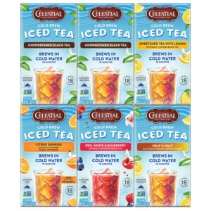 celestial seasonings cold brew variety pack, 6 count