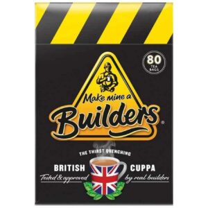 make mine a builder's teabags | master blended british black tea (black, 80 count (pack of 1))