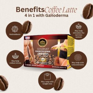 Eternal Spirit Beauty Asian Latte Coffee Singles - Indulge in Instant Luxury with Individual Packets for Quick and Velvety Bliss (15 Sachets - 0.64 Oz Each)