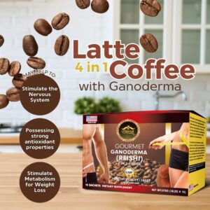 Eternal Spirit Beauty Asian Latte Coffee Singles - Indulge in Instant Luxury with Individual Packets for Quick and Velvety Bliss (15 Sachets - 0.64 Oz Each)