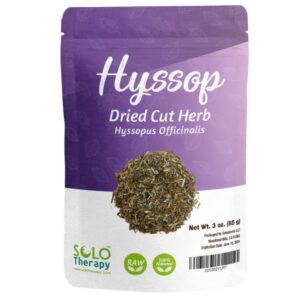 Hyssop Herb, 3 oz, Hyssop Dried Cut Herb, Hyssopus Officinalis, Hyssop Tea, 100% Natural, Resealable Bag, Product From Croatia, Packaged in the USA