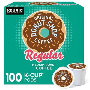 the original donut shop regular keurig k-cup pack, (100 k-cups)