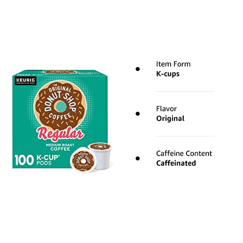 The Original Donut Shop Regular Keurig K-Cup Pack, (100 K-Cups)