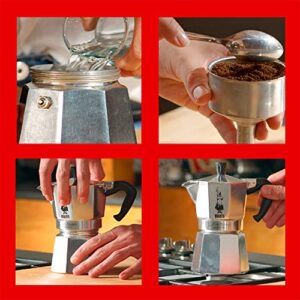 Bialetti - Moka Express: Iconic Stovetop Espresso Maker, Makes Real Italian Coffee, Moka Pot 18 Cups (27 Oz - 810 Ml), Aluminium, Silver