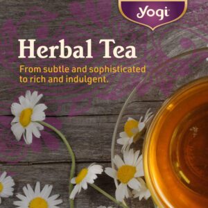 Yogi Tea Comforting Chamomile Tea - 16 Tea Bags per Pack (4 Packs) - Organic Chamomile Tea Bags - Supports a Good Night's Sleep & Occasional Stomach Discomfort - Made from Organic Chamomile Flower