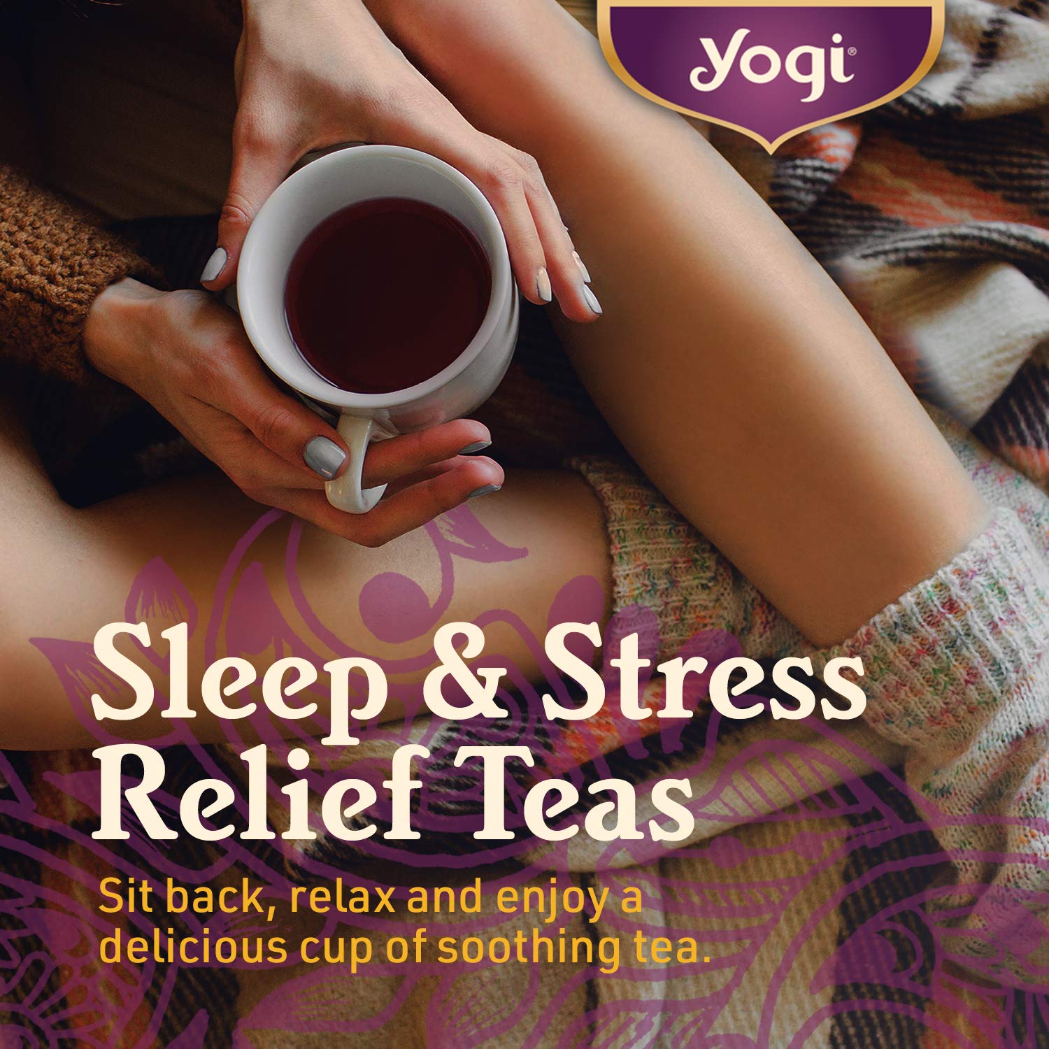 Yogi Tea Comforting Chamomile Tea - 16 Tea Bags per Pack (4 Packs) - Organic Chamomile Tea Bags - Supports a Good Night's Sleep & Occasional Stomach Discomfort - Made from Organic Chamomile Flower