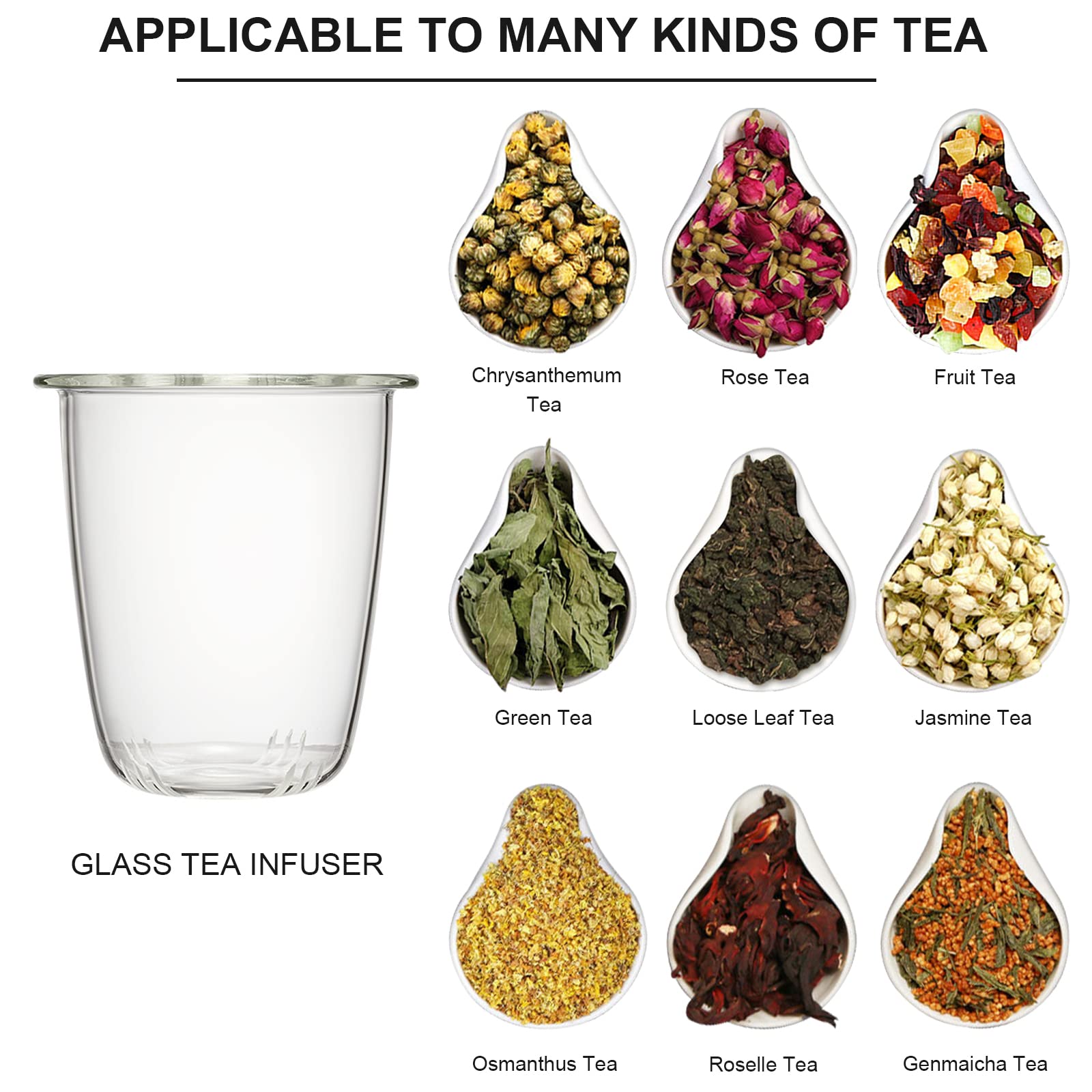 Glass Tea Infuser Cup with Strainer and Lid Gift Kit, Borosilicate Glass Teacup with Tea Filter for Blooming Tea and Loose Leaf Tea, Filter 99% of Tea Leaves, Lead-free, 17oz