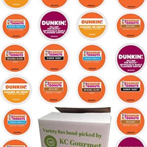 Variety pack of Dunkin Donuts Coffee K Cups for All Keurig K Cup Brewers - (6 flavors, NO DECAF, 4 K cups each flavor, Total of 24)