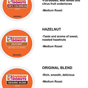 Variety pack of Dunkin Donuts Coffee K Cups for All Keurig K Cup Brewers - (6 flavors, NO DECAF, 4 K cups each flavor, Total of 24)