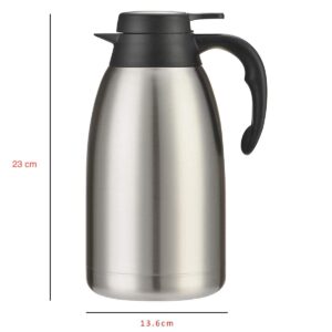 CozyKit Stainless Steel Thermal Coffee Carafe/Double Walled Vacuum Flask / 12 Hour Heat Retention / 1.5 Liter Tea, Water, and Coffee Dispenser