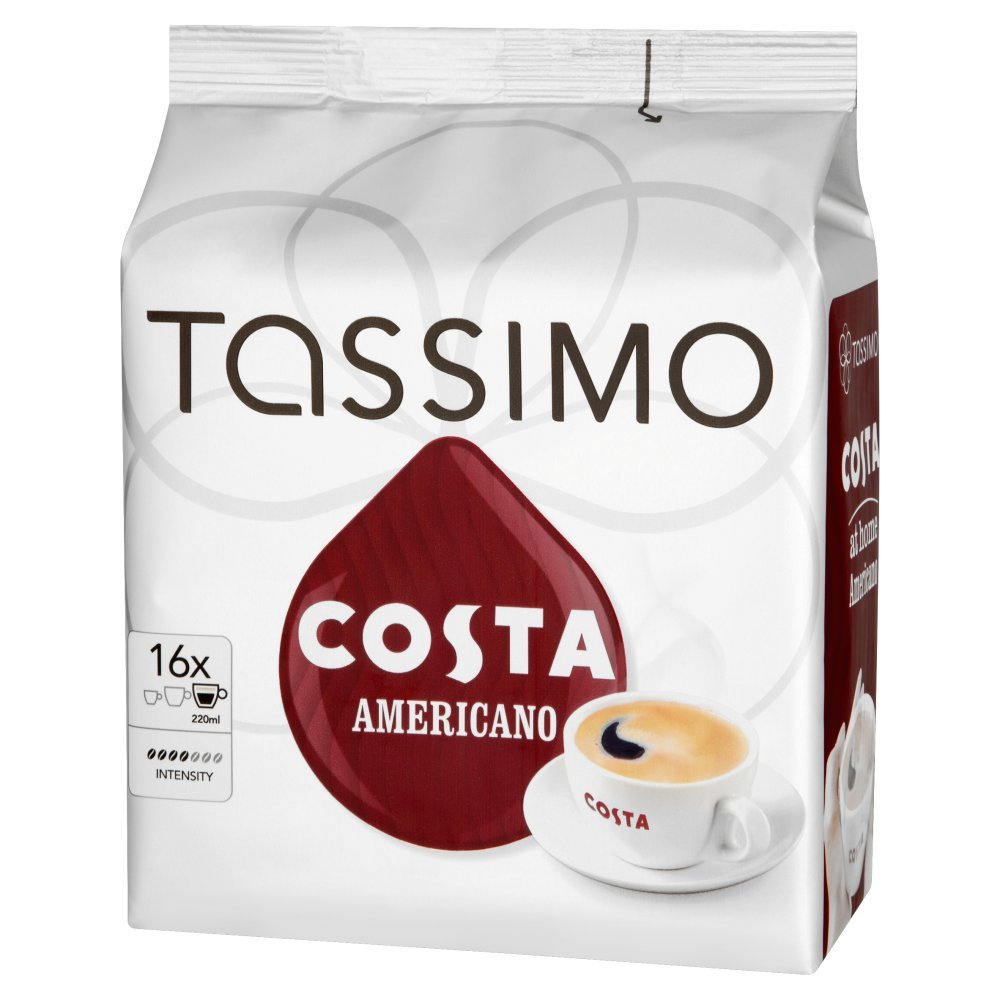 Tassimo Costa Americano 16 T Discs, (Large Cup Size) 16 Servings