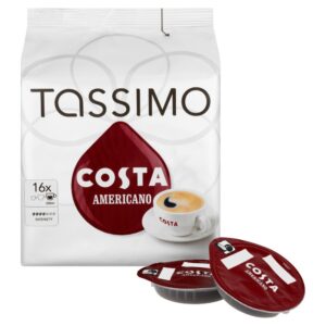 Tassimo Costa Americano 16 T Discs, (Large Cup Size) 16 Servings