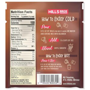 Hills Bros. Frappés, Salty Caramel Drink Mix, 12 Count (2.3 oz Packets) – Gluten Free, Kosher Certified, Easy to Make, Sweet, Creamy & Salty Tasting