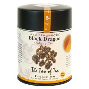 the tao of tea, black dragon oolong tea, loose leaf, 3.5 ounce tin