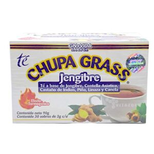 2 Pack Improved Formula Tea CHUPA GRASS & PANZA - Tea Based Ginger, Gotu Kola & Cinammon, Pineapple Jengibre (30 Tea Bags/0.10 oz Each)