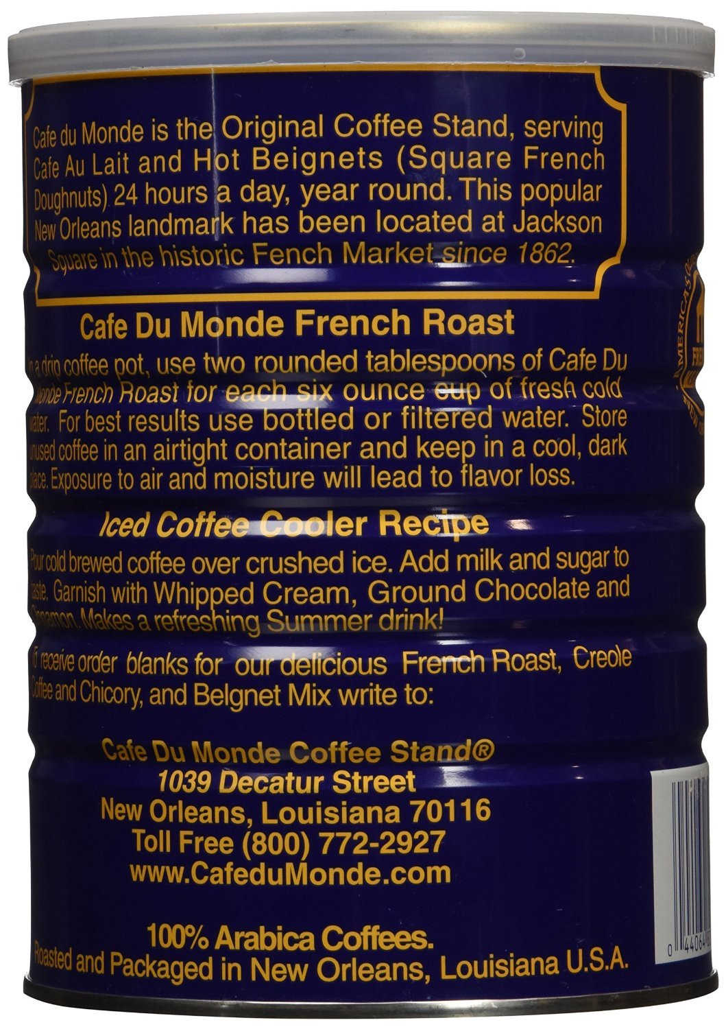 Cafe Du Monde Coffee and Chickory and French Roast Bundle. New Orleans Coffee Bundle Includes One 15 ounce Original Coffee And One 13 Ounce