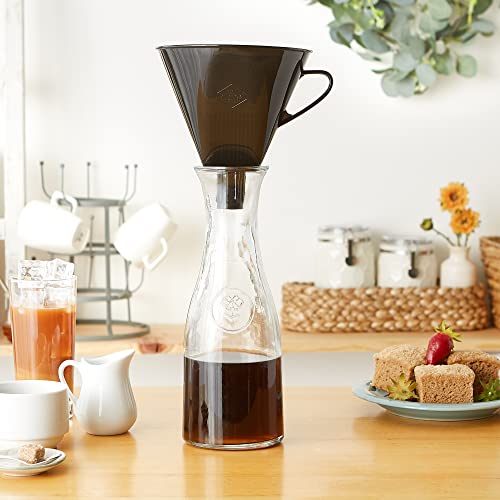 RSVP Manual Drip Coffee Filter Cone for Carafes or Thermos