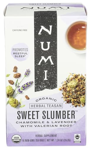 NUMI Organic Sweet Slumber Herbal Tea, 16 CT