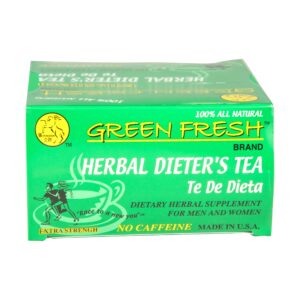 Green Fresh Extra Strength Herbal Dieters Tea (30 Count), 2.11 Ounces