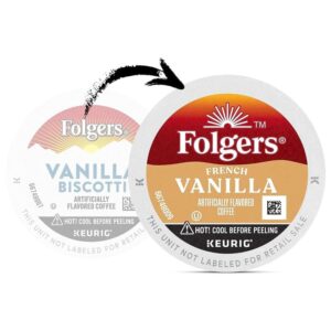 Folgers, Gourmet Selections, K-Cup Single Serve Coffee, 12 Count, 3.38oz Box(Pack of 3) (Vanilla Biscotti)