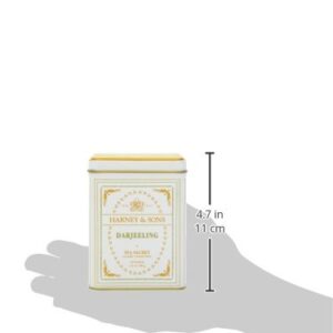 Harney & Sons Darjeeling Black Tea, 20 Sachets of Black Tea | Classic Collection, 20 sachet tin