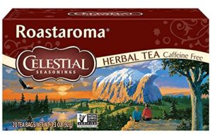 celestial seasonings herbal tea, roastaroma, caffeine free, 3.3 ounce 20 count (pack of 6)