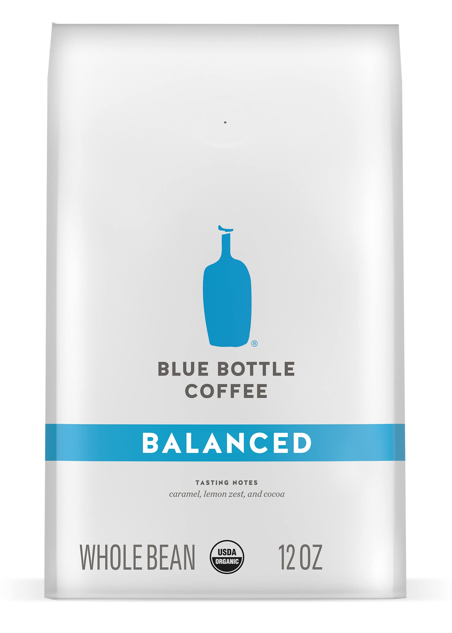 Blue Bottle Whole Bean Organic Coffee, Balanced, Medium Roast, 12 Ounce bag (Pack of 3)