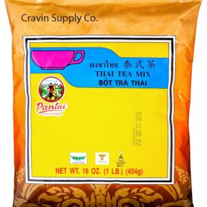 Thai Tea Mix (Pantai) 16 oz (1lb.) Thai Iced Tea Traditional Restaurant Style.