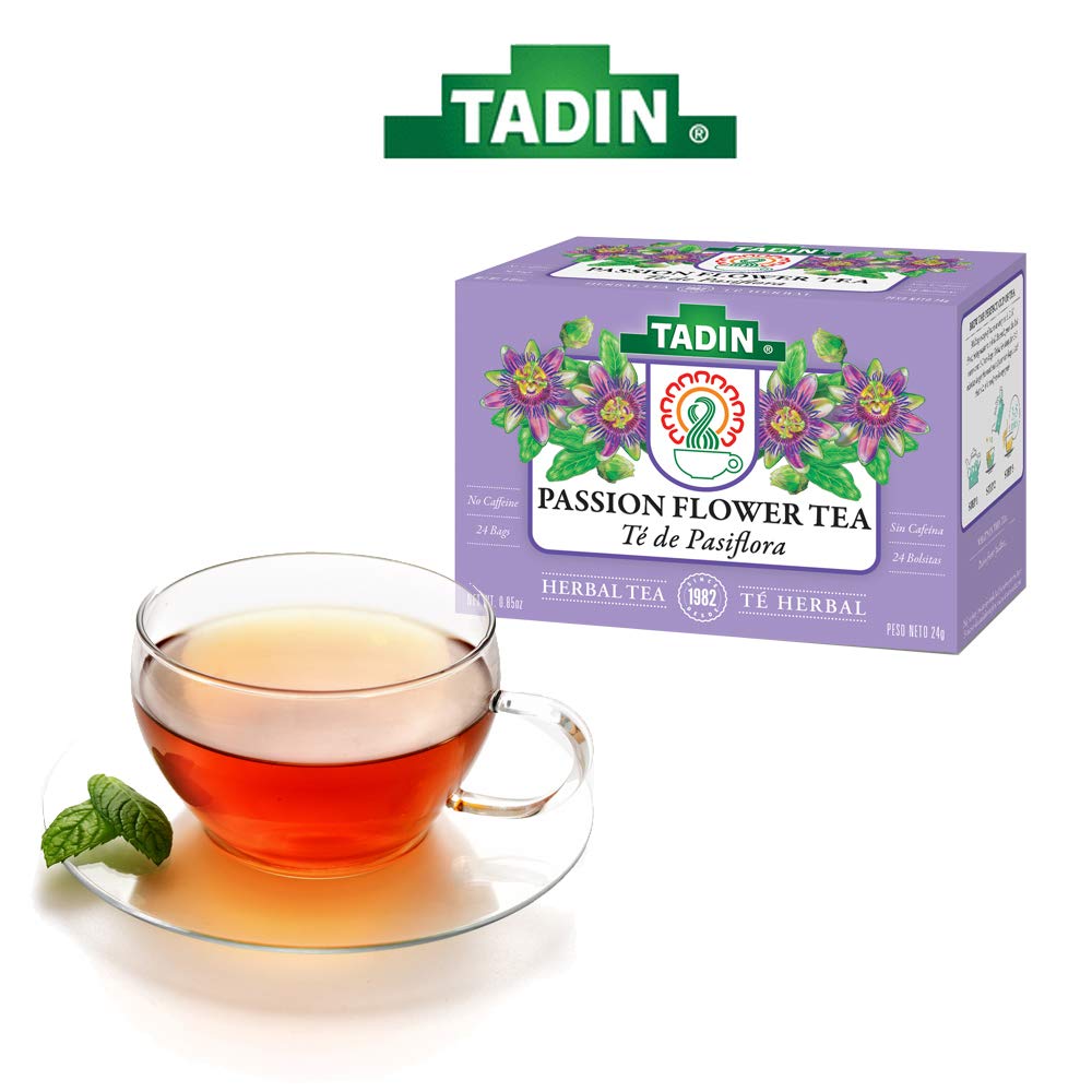 3 PACK Tadin Tea, Pasiflora - Passion Flower Tea, 72 Tea Bags - Relax Mind Muscle Pasiflora