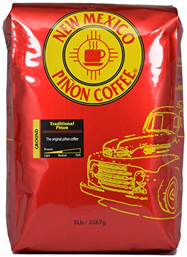 New Mexico Piñon Coffee Naturally Flavored Coffee (Traditional Piñon Ground, 5 pound)