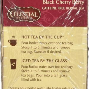 Celestial Seasonings Black Cherry Berry Tea, 20 ct