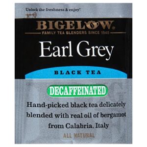 BigelowTea Earl Grey Tea (Decaffeinated), 20 Count(Pack of 1)