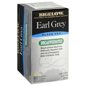 BigelowTea Earl Grey Tea (Decaffeinated), 20 Count(Pack of 1)