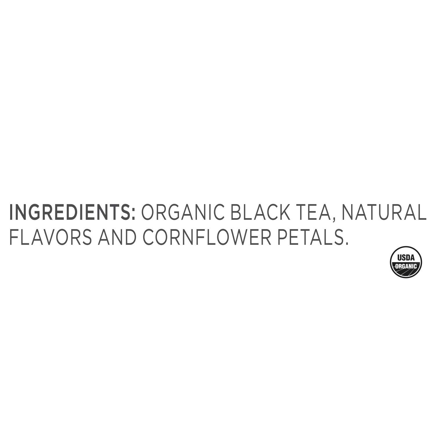 Tea Forte Earl Grey Organic Black Tea, Makes 35-50 Cups, 3.53 Ounce Loose Leaf Tea Canister