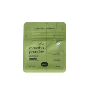 seein organic matcha green tea powder from jeju korea premium first harvest 1.06oz - usda certified