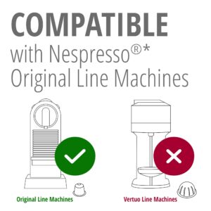 Gourmesso 50ct Flavored Espresso Pods | Int.5 | Proudly Fairtrade | Compatible with Nespresso Original Capsule Machines | Caramel Vanilla Chocolate Hazelnut Coconut