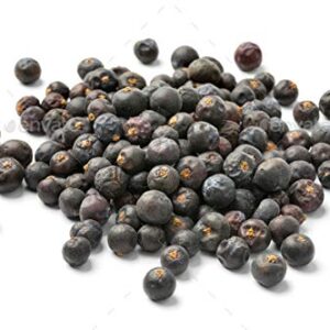 MagJo Naturals, Whole Dried Juniper Berries (1 Lb) Wild-Crafted, Bulk Whole Juniper Berry, herbal infusion, cooking meat, seasoning beef, pork, turkey brine, soups, syrups and tea, wildcrafted