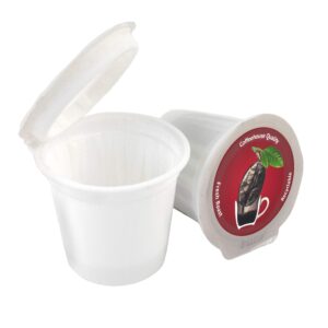 ifillcup, 42 count red - ifillcup, fill your own empty single serve pods. eco friendly 100% recyclable pods for use in all k cup brewers including 1.0 & 2.0 keurig. airtight to seal in freshness.