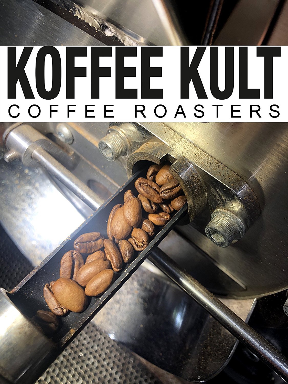 Koffee Kult Thunder Bolt Dark Roast Coffee Beans, Whole Bean, Fresh Roasted, 100% Arabica Robust Blend of Colombian And Brazil Whole Beans Bulk 32oz