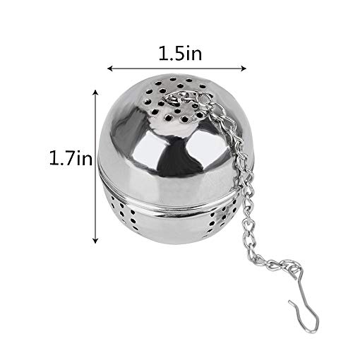 2pc Stainless Steel Ball Shape Tea Infuser Ball Tea Infuser Tea Leaf Filter with Handles Filter Tea