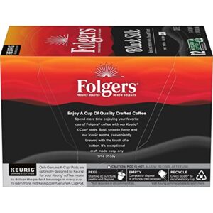 Folgers Black Silk Dark Roast Coffee, 12 Keurig K-Cup Pods