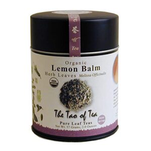 the tao of tea, lemon balm herbal tea, loose leaf, 2.0 ounce tin