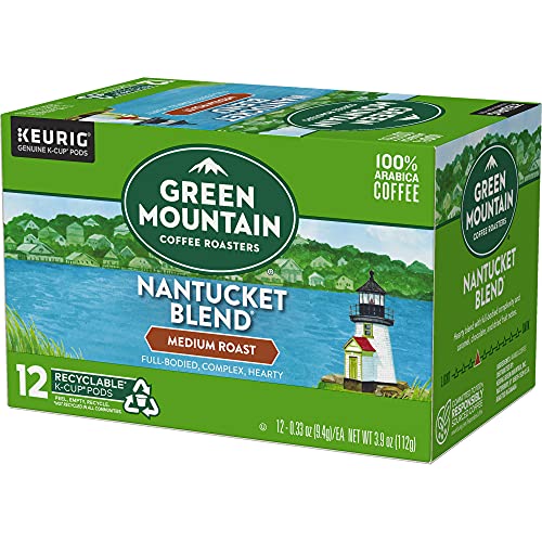 Green Mountain Coffee Roasters Nantucket Blend Keurig Single-Serve K-Cup Pods, Medium Roast Coffee, 12 Count