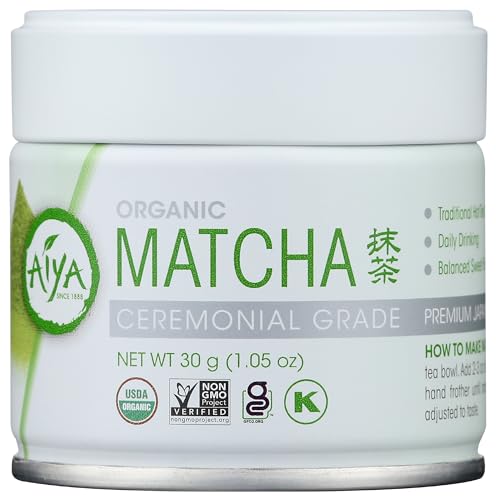 AIYA Organic Ceremonial Grade Matcha, 30 gm