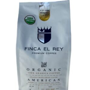 Finca El Rey, Organic Coffee Beans Whole, Veracruz Mexico Single Origin, Coffee Whole Beans, Whole Bean Coffee Medium Roast Coffee, Coffee Organic, Expresso Beans, Certified USDA Organic, 1LB Bag