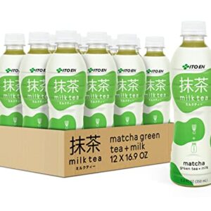 Ito En Matcha Milk Tea, Sweetened, 11.8 Ounce (Pack of 12)