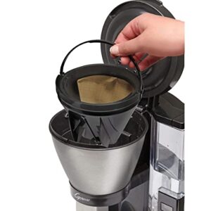 NRP Taller #4 Gold-tone Permanent Coffee Filter Compatible for KRUPS SAVOY, Braun, DeLonghi 12 cup Coffeemaker & More