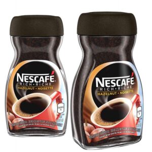 nescafÉ rich hazelnut, instant coffee, 100g jar | 2- pack